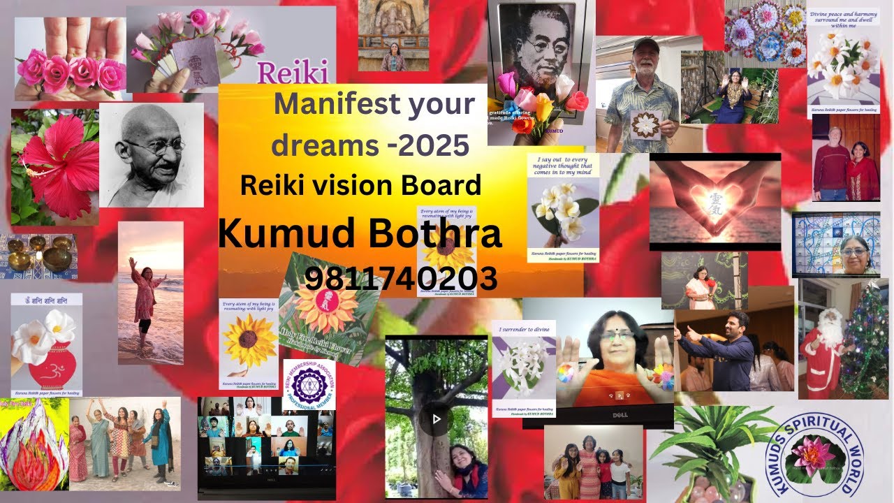 Reiki Vision Board Manifest your goals - Kumud Bothra - YouTube