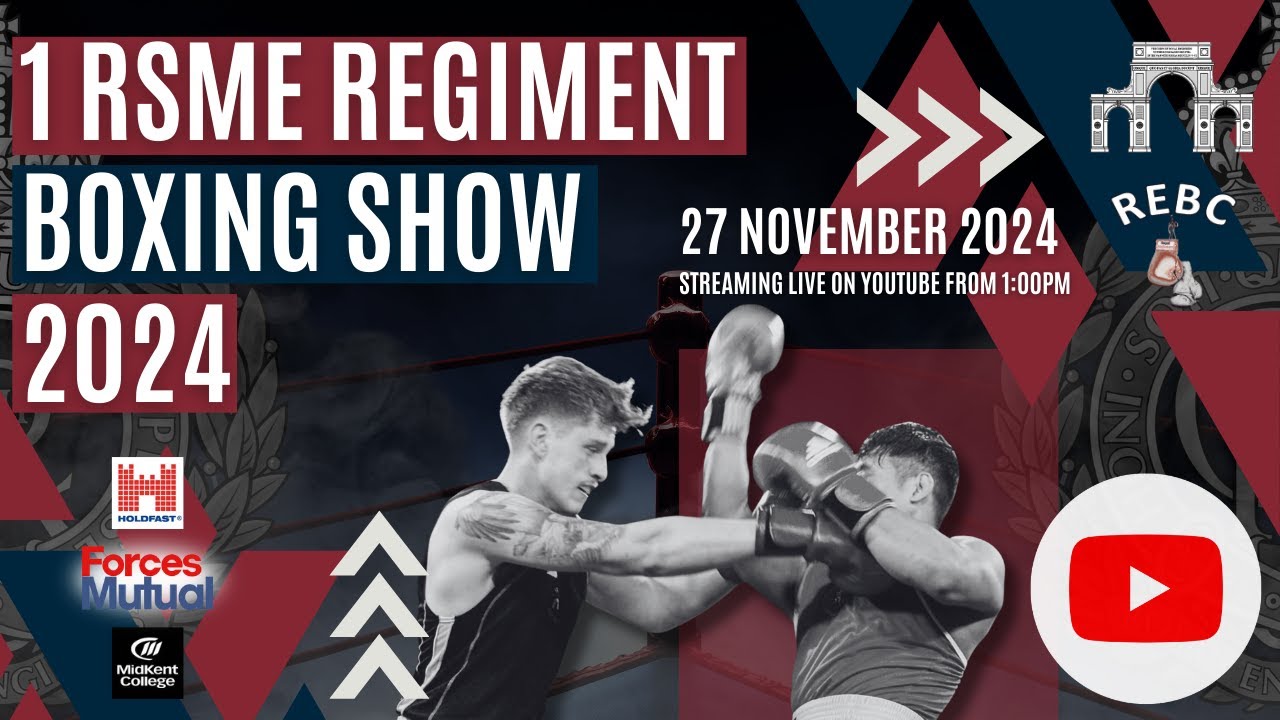 Corps of Royal Engineers - 1 RSME Regiment Boxing Event 2024 - YouTube