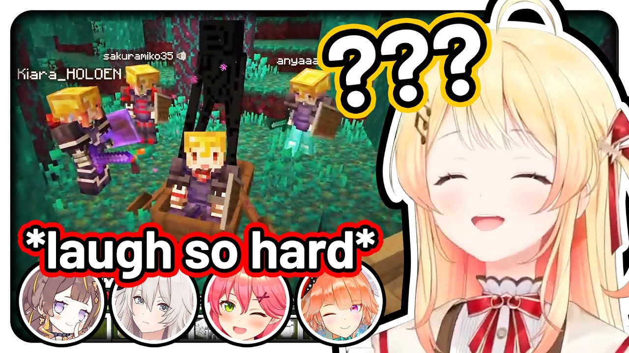 Kanade tried to trap an enderman in a boat but failed successfully 【Hololive】 - YouTube