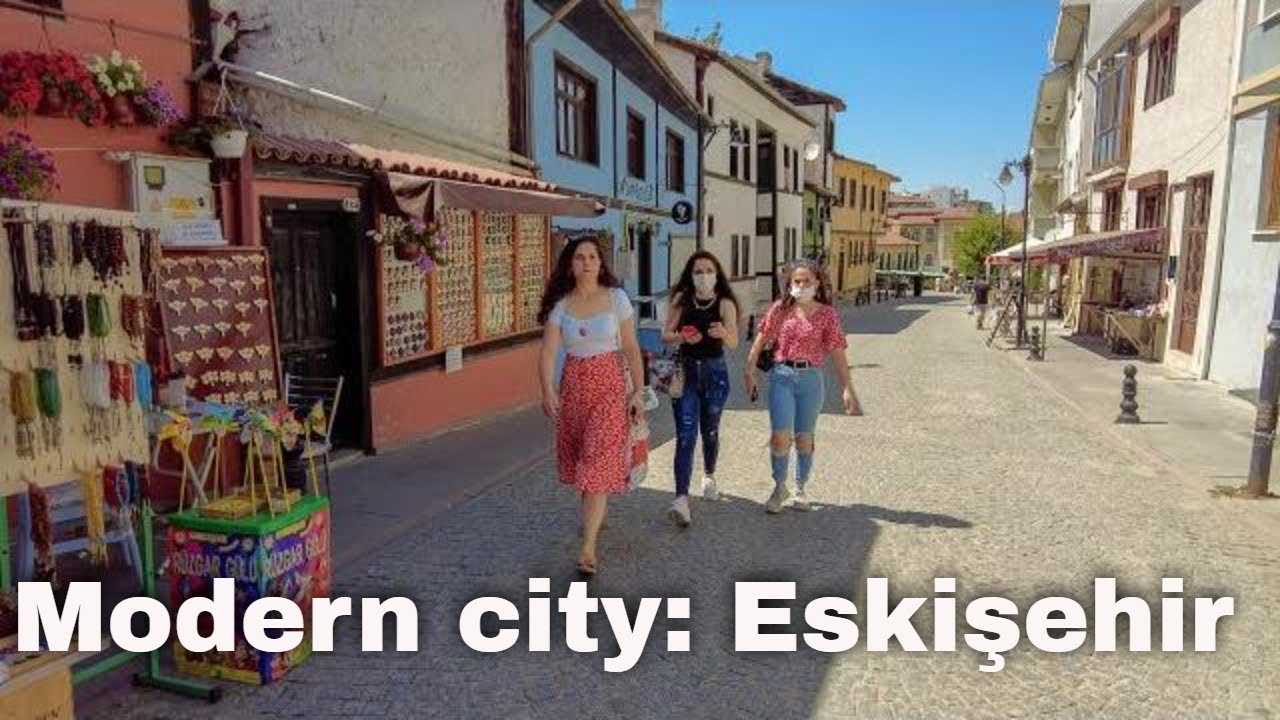 Walking tour of Eskişehir’s city center, Turkey - YouTube
