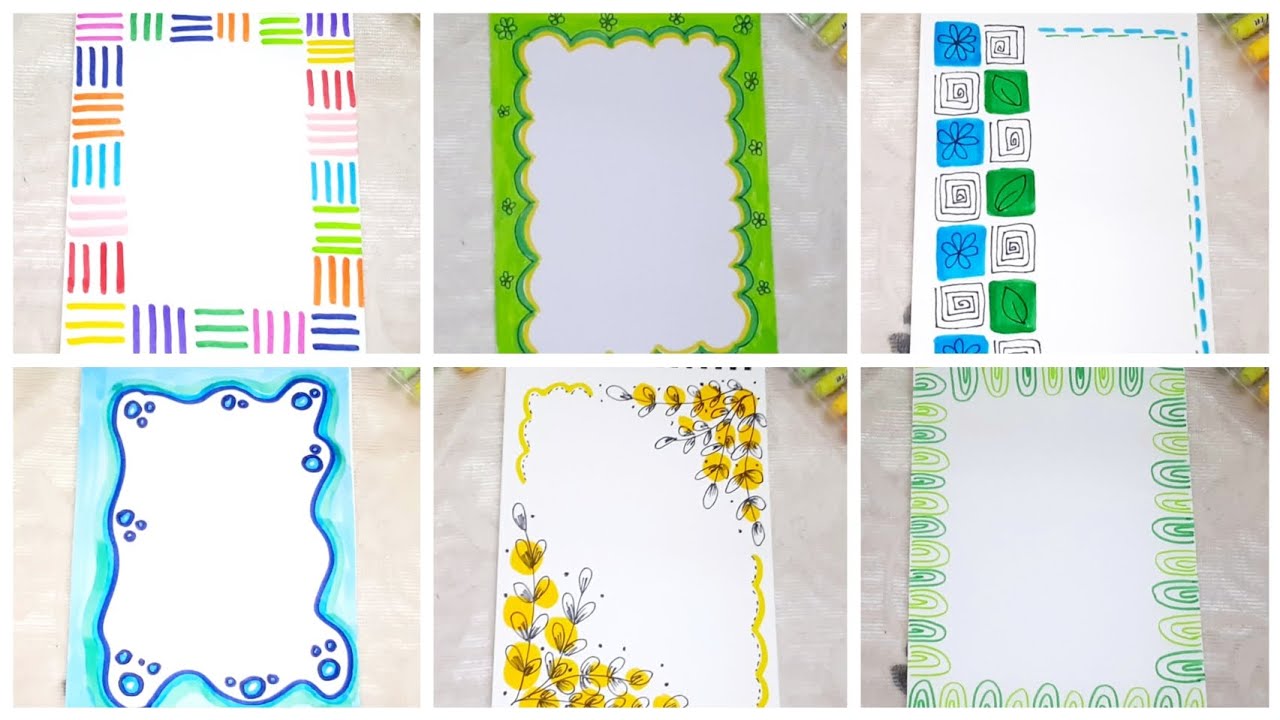 Very Easy Border Designs For School Projects Clipartsco 1280x720