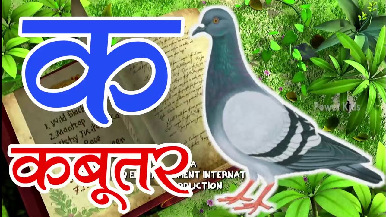 ka se kabutar, a se anar, k se kabutar kha se khargosh, क से कबूतर ...