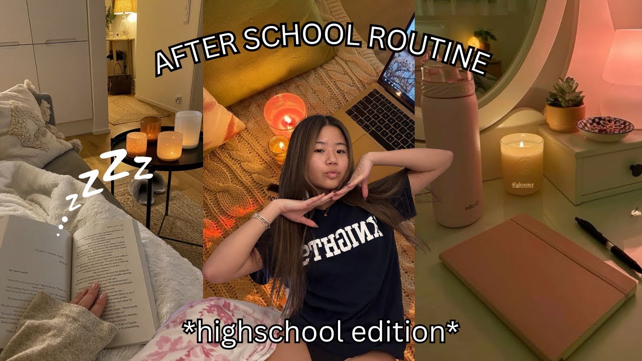 AFTER SCHOOL ROUTINE | vlog, cooking, night time routine, highschool ...