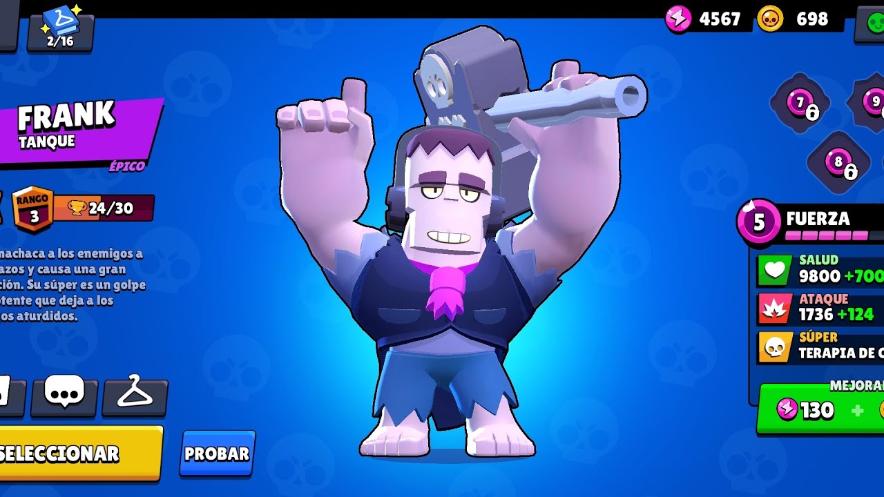 Jugando Con Frank Brawl Star Youtube