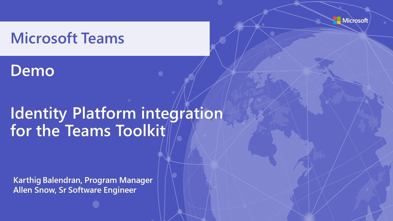 Microsoft identity platform integration for Teams Toolkit - YouTube