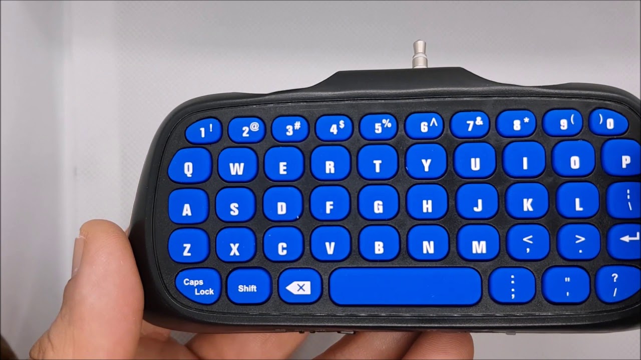 DOBE WIRELESS KEY BOARD / CHAT PAD FOR PS4 - YouTube