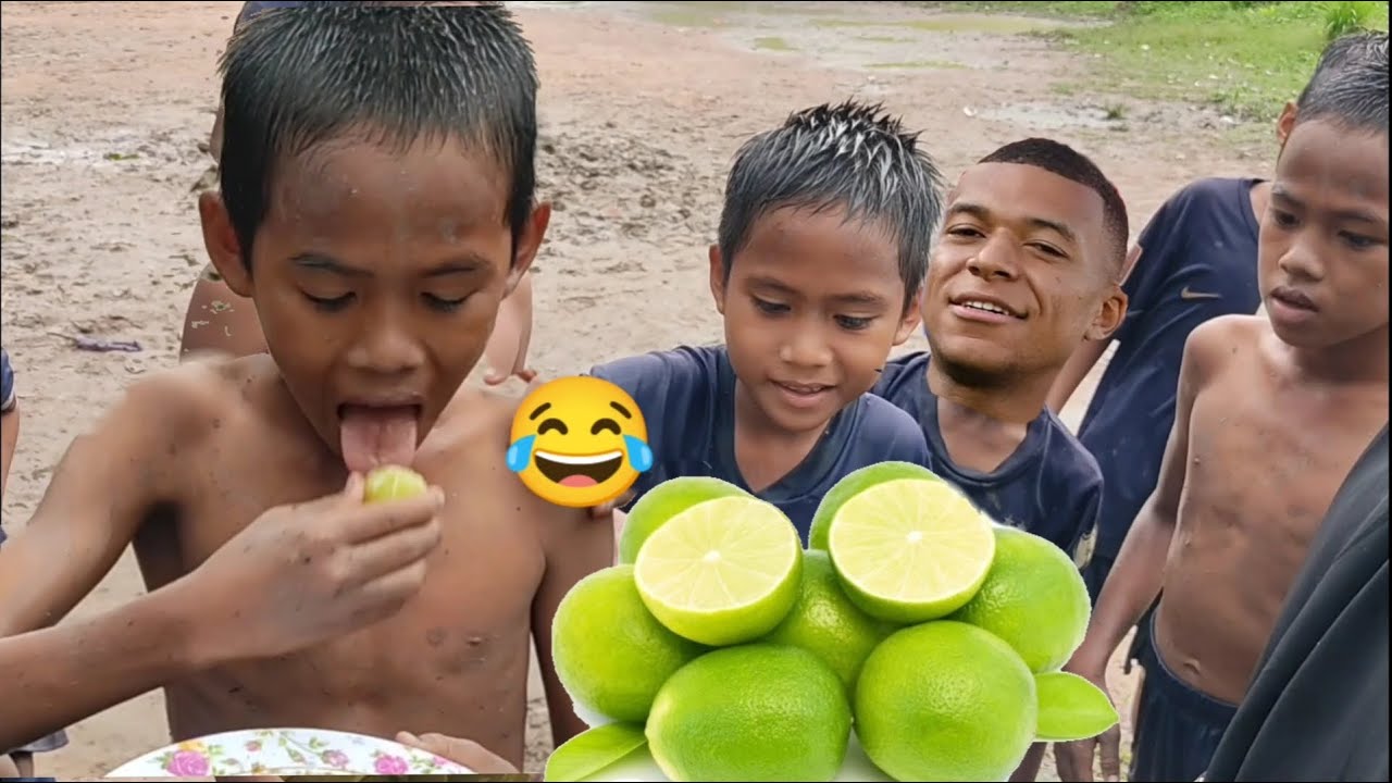 Today we come to eat lemon race, who wins - YouTube