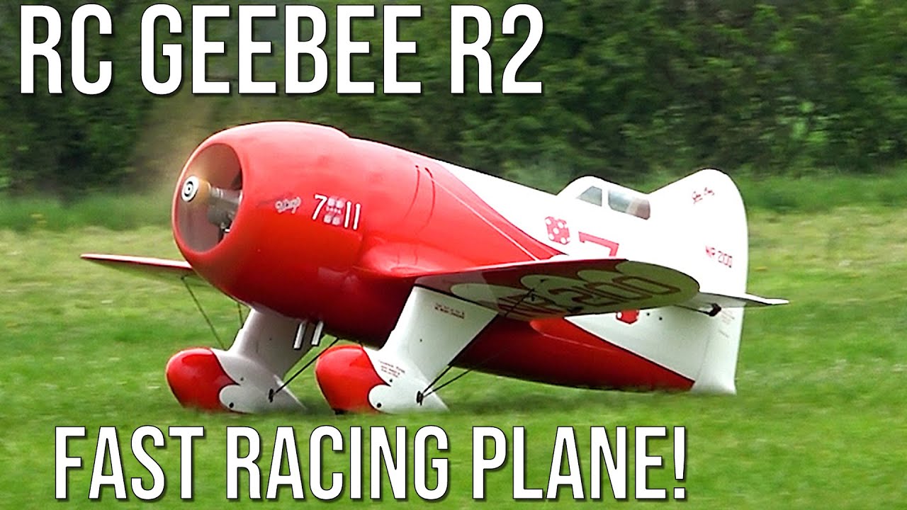 Pretty Fast! RC GeeBee R2 Racing Plane Flies Fast And Shows Amazing ...