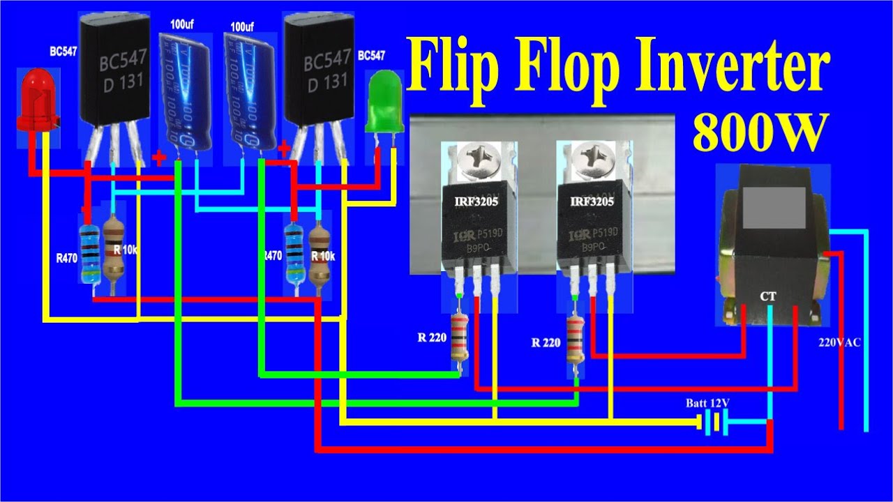 Ep41 Flip Flop ใช้กับ Inverter เรียกว่า Flip Flpop Inverter - YouTube