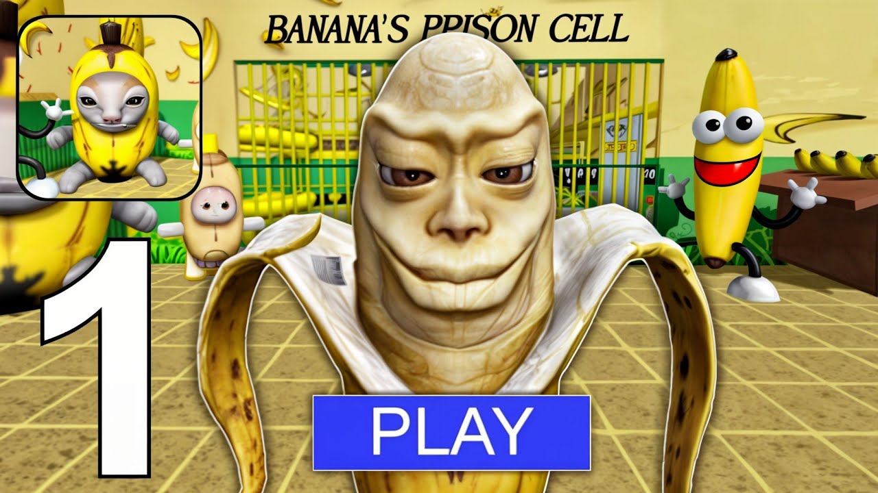 Banana Barry Prison Run! Escape Obby - Gameplay Walkthrough Part 1 ...
