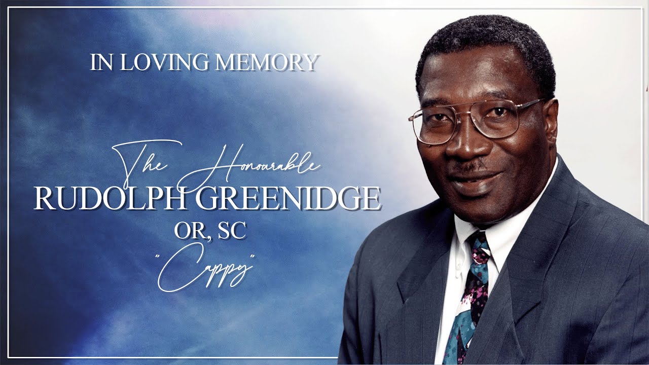Celebrating the Life of Rudolph Nathaniel "Cappy" Greenidge - YouTube