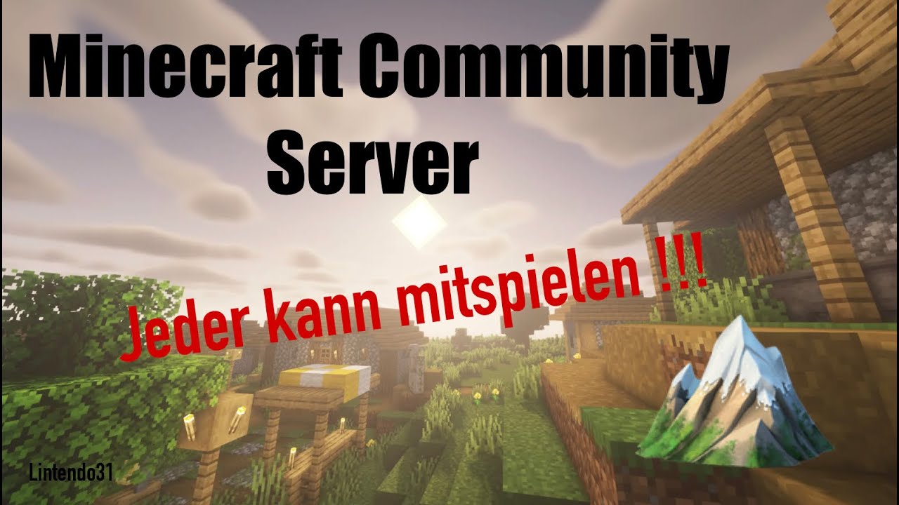 Minecraft Community Server (Jeder kann mitspielen) - YouTube