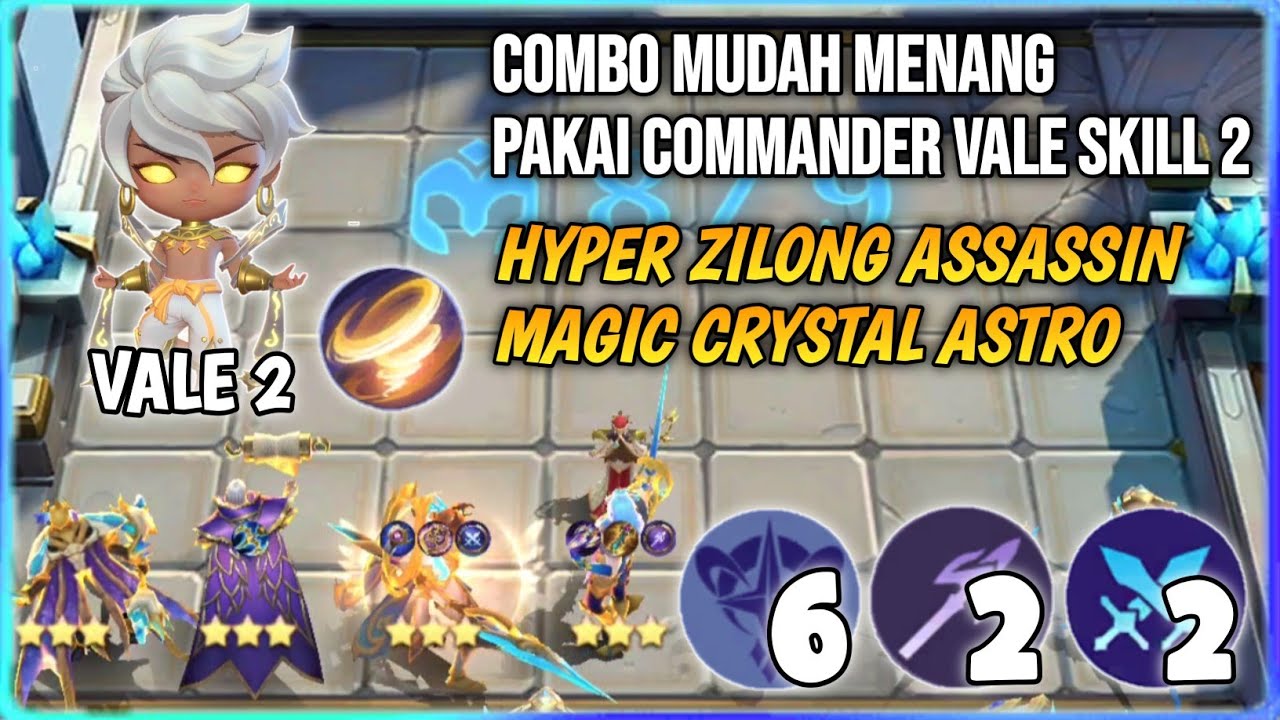 COMBO MUDAH MENANG PAKAI COMMANDER VALE SKILL 2 | HYPER ZILONG ASSASSIN ...