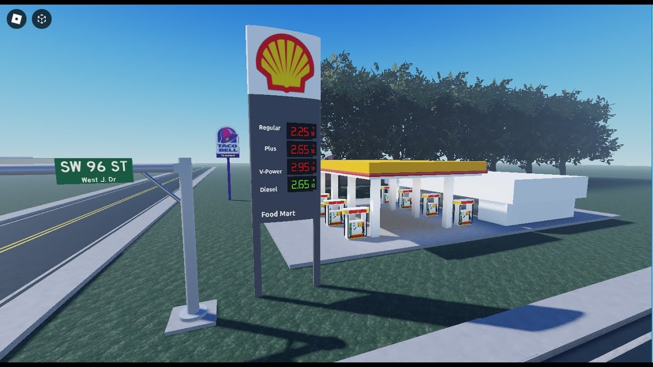 Robloxia: Driving By Shell and Target on SW 96th St and SW 122nd Ave ...