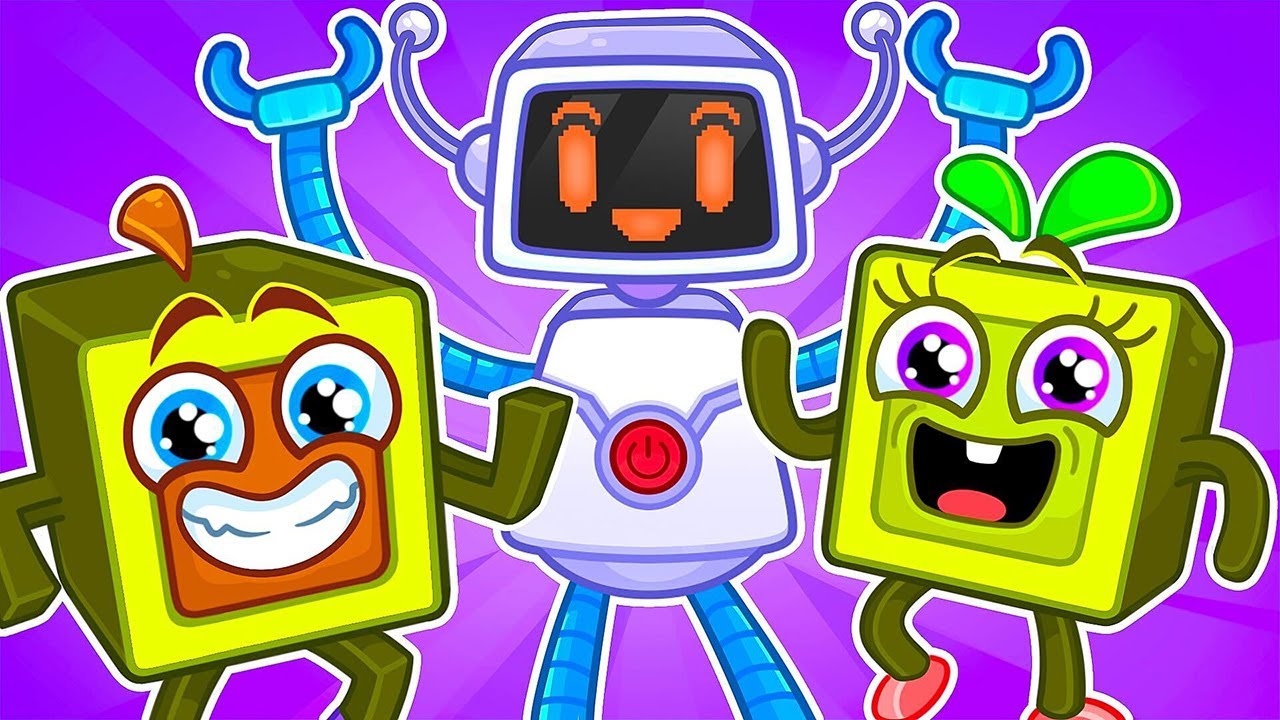Robot Dance Cha-Cha-Cha 🤖 and More Funny Kids Cartoon by Pit & Penny 🥑 ...
