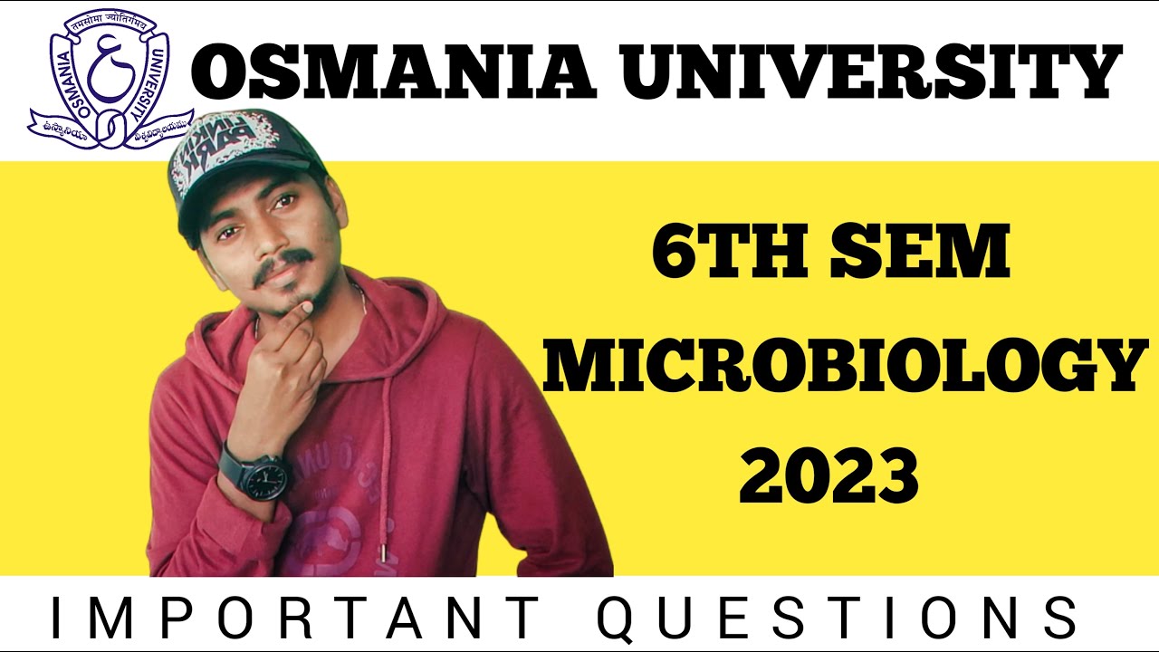 Degree 6th sem Microbiology important questionsn|| Ou ||6th sem ...