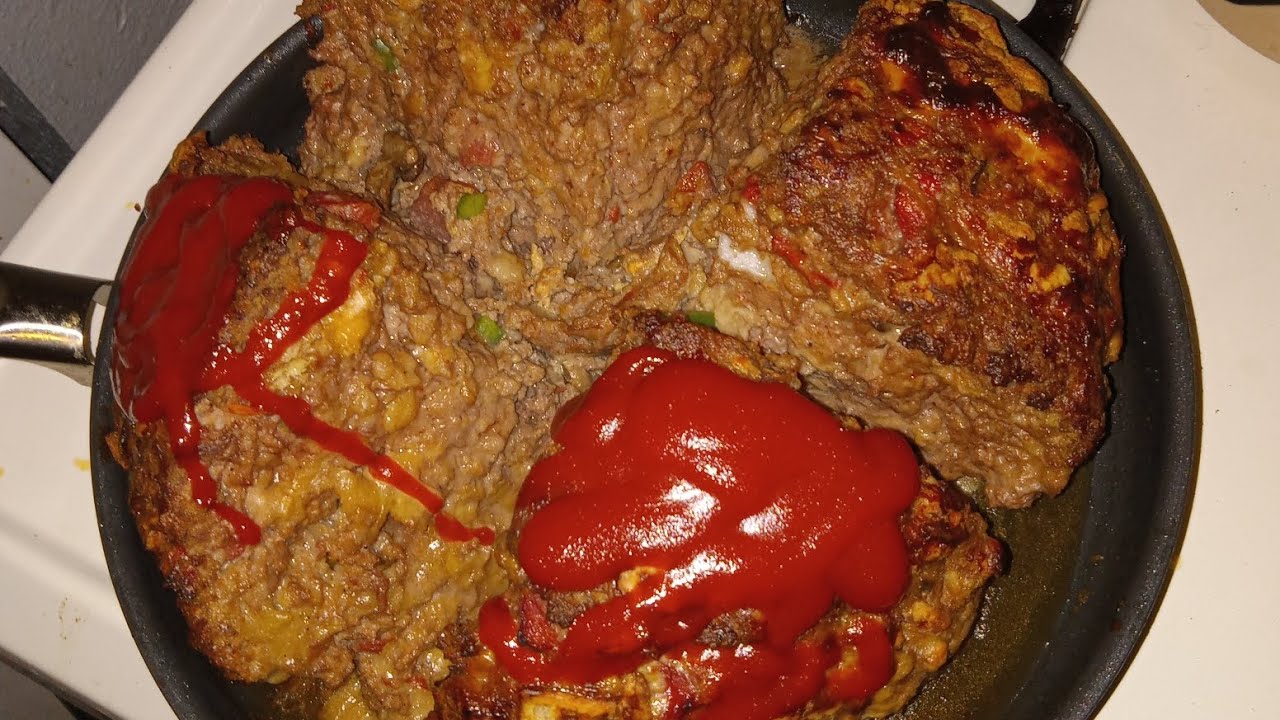 I almost burn the kitchen down making homemade meatloaf - YouTube