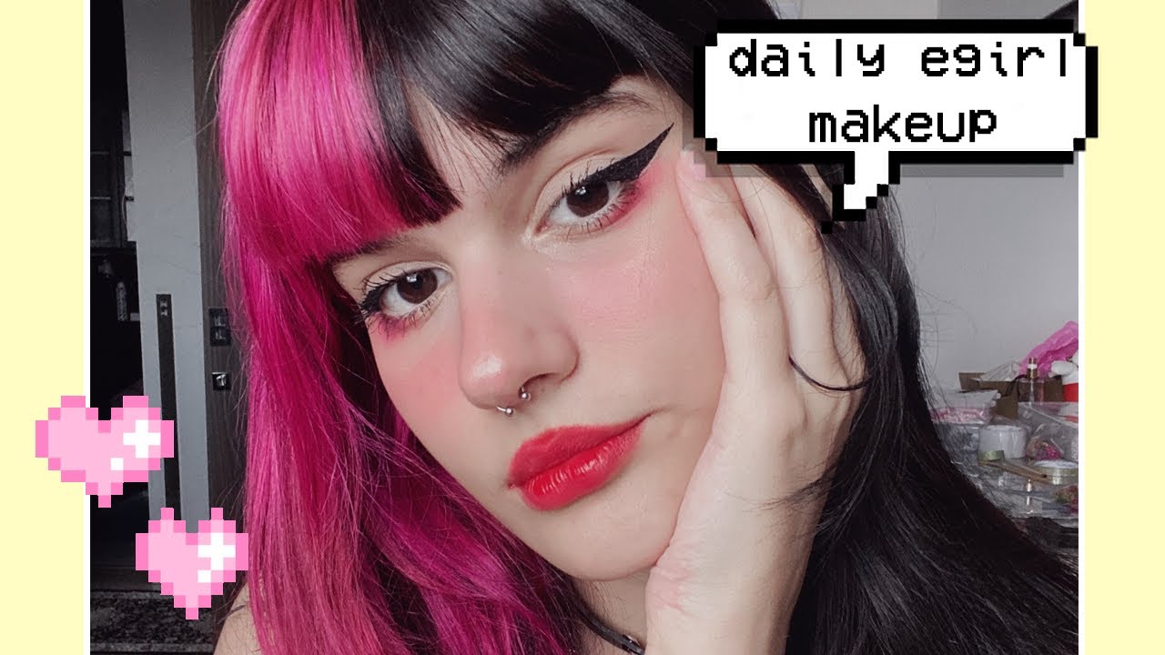 ensinando minha make - egirl style - YouTube