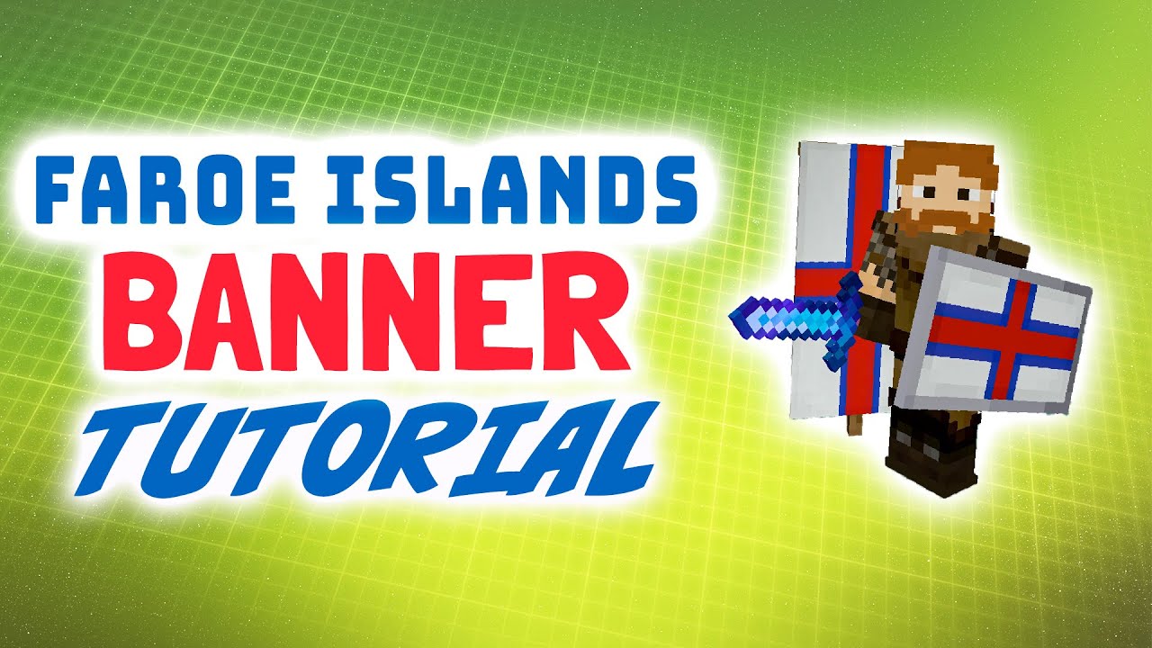 Minecraft: Fareo Islands banner tutorial | How to make the flag of ...