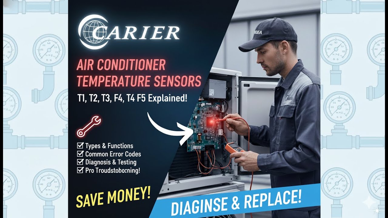 Carrier AC Sensor Troubleshooting, Diagnosis & Resistance (Room, Coil ...
