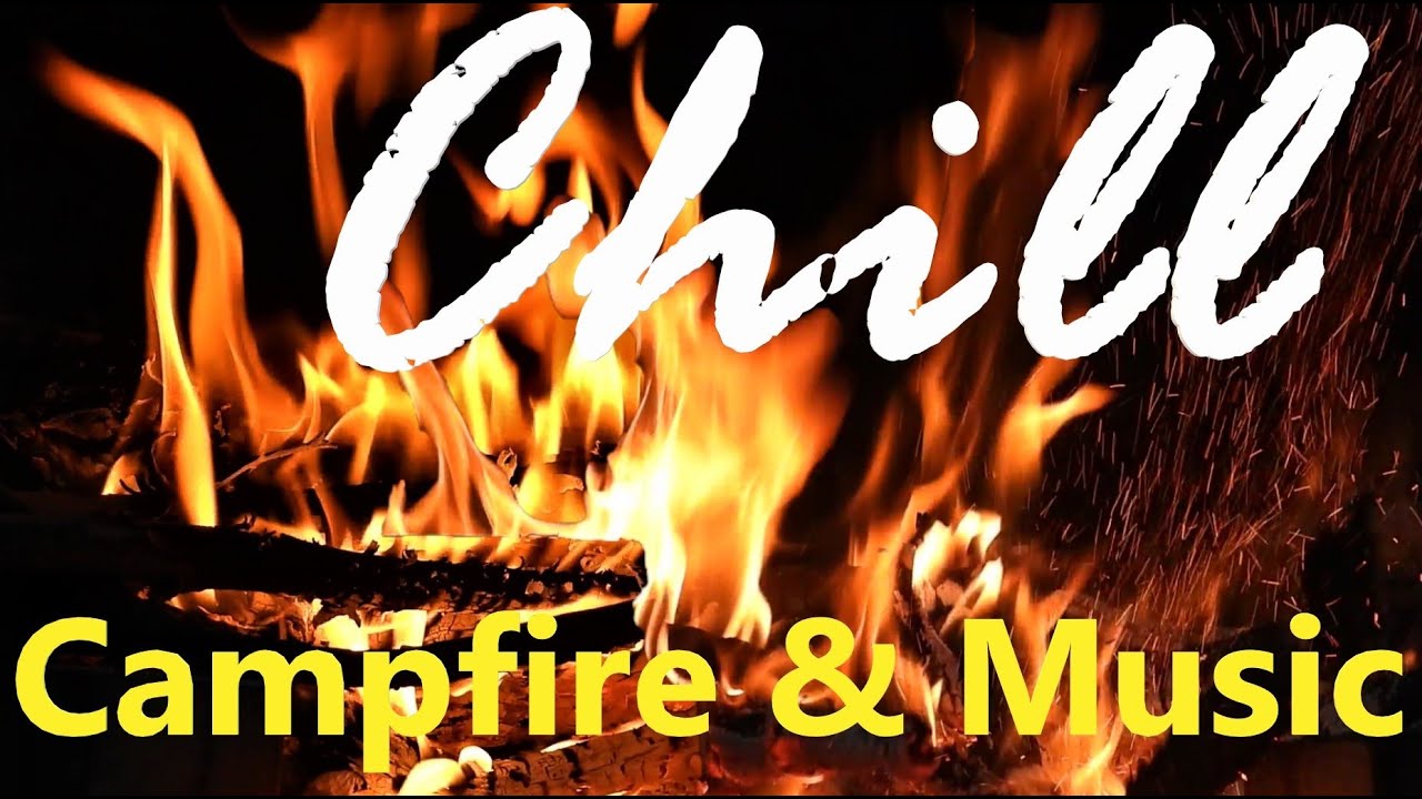 Chill Campfire Burning, Fire Music Video, Woodfire - YouTube