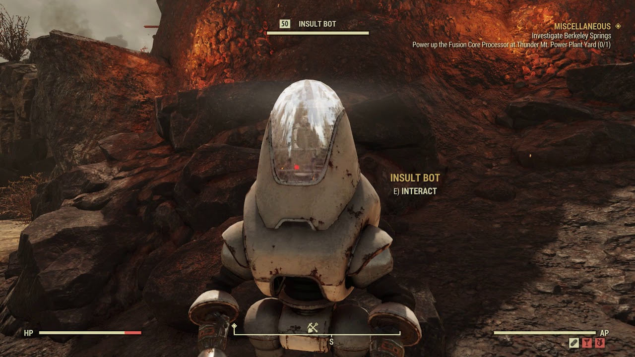 Insult Bot - One of us is slow - Fallout 76 - YouTube