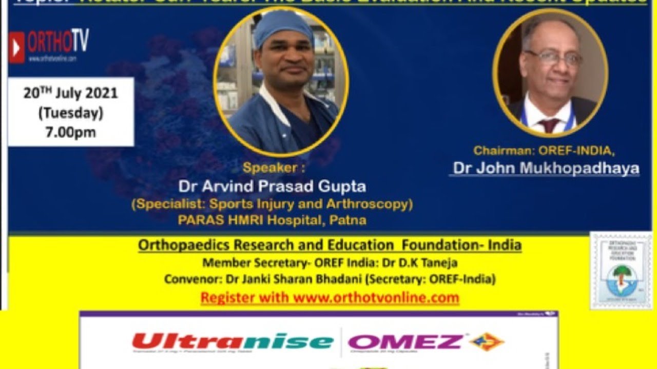 OREF India: Webclass for Orthopaedic Postgraduates: Dr Arvind Prasad ...