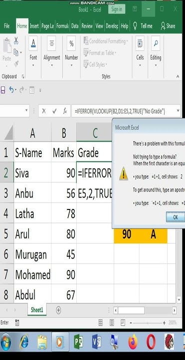 Vlookup & IFERROR function in Excel #excel #excelformula #microsoftexcel - YouTube