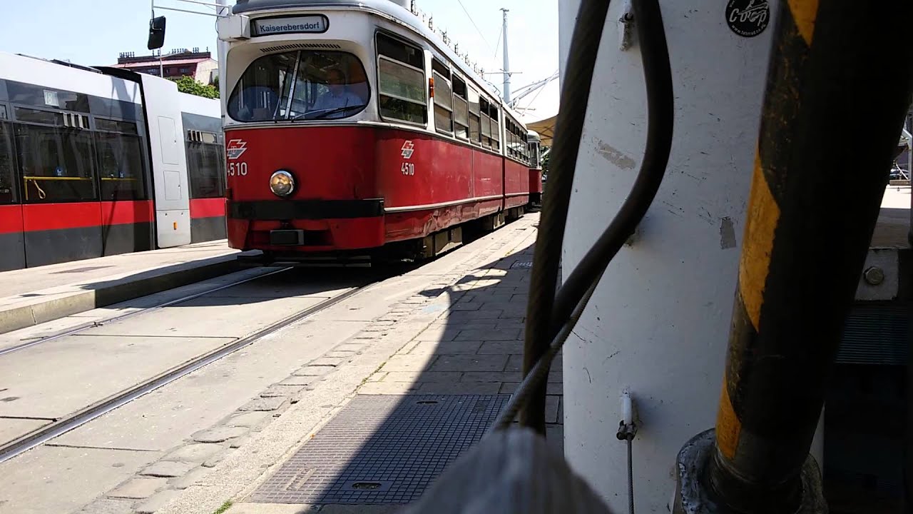 Straßenbahn Linie 6 Burggasse-Stadthalle in Wien - YouTube