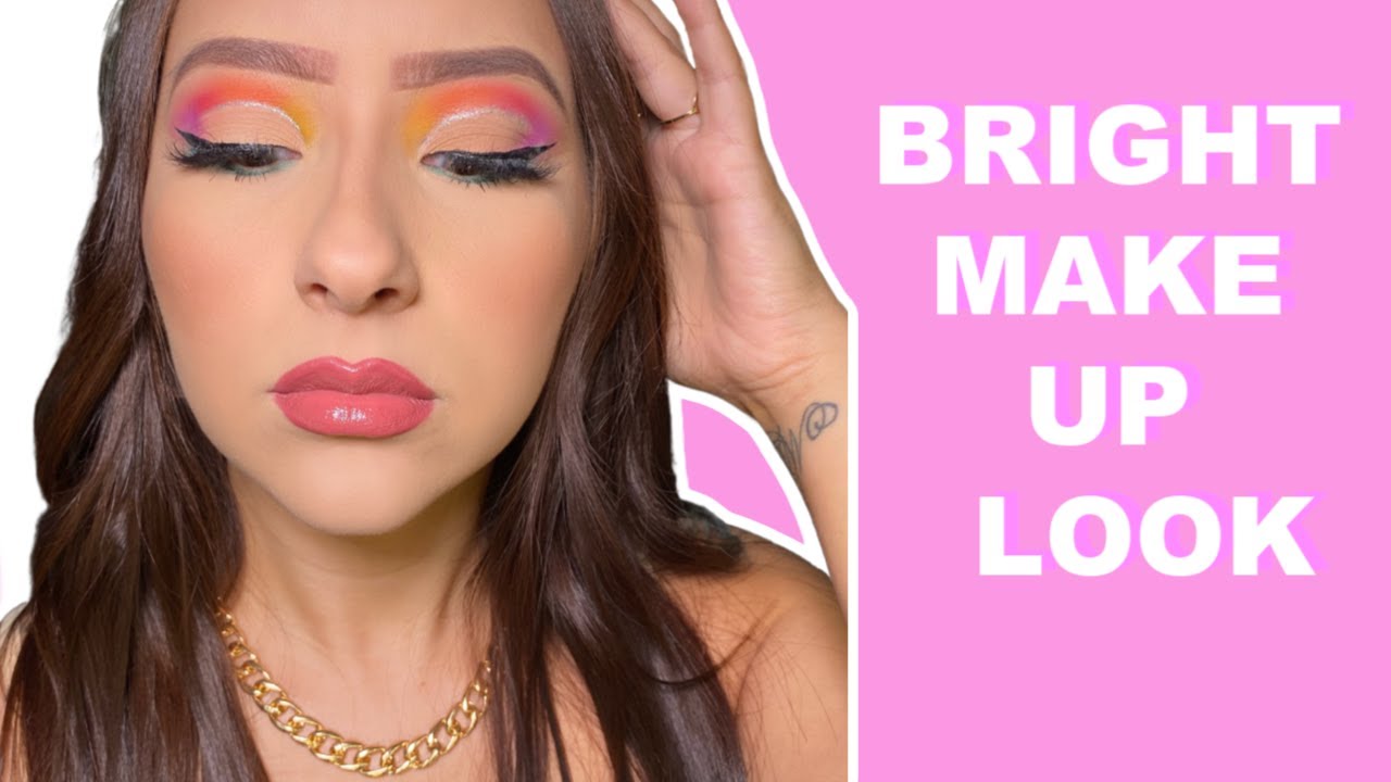 BRIGHT & GLAM CUT CREASE EYESHADOW LOOK!!!! - YouTube