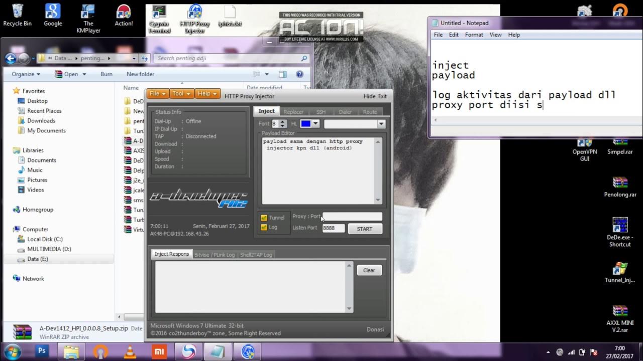 Tutorial menginstal HTTP PROXY INJECTOR (HPI) - YouTube