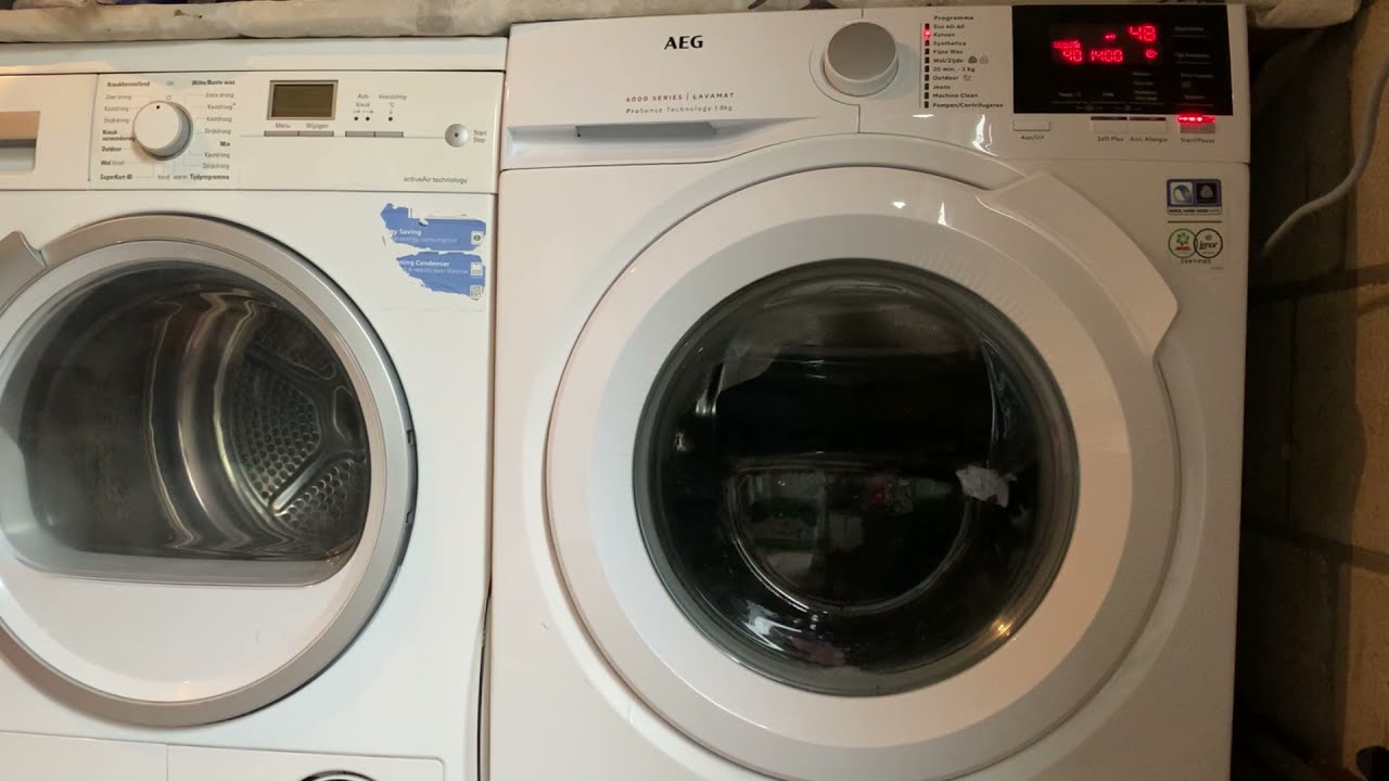 🧺 AEG 6000 series Lavamat kort programma centrifugeert op 1400 toeren ...