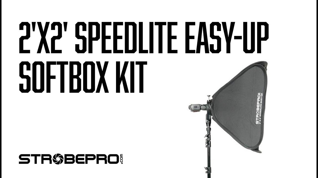 STROBEPRO 2'X2' SPEEDLITE EASY-UP SOFTBOX KIT - YouTube