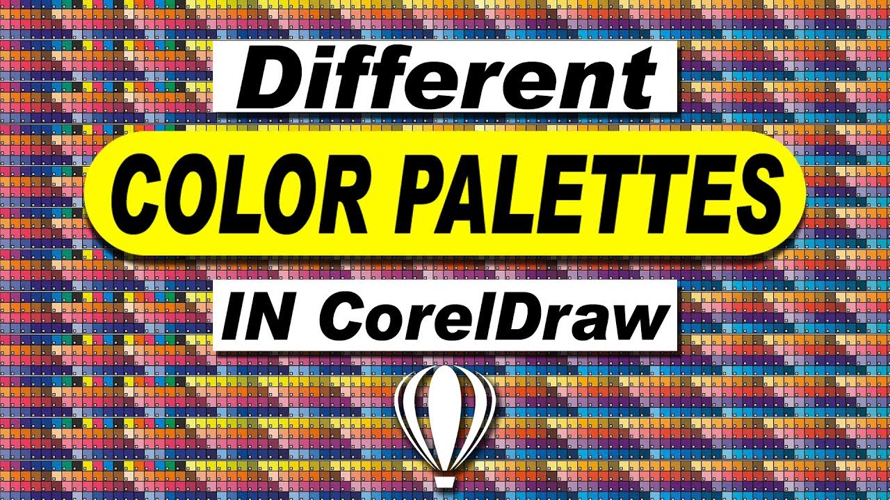 Corel draw | how to add different color palettes in Corel draw - YouTube