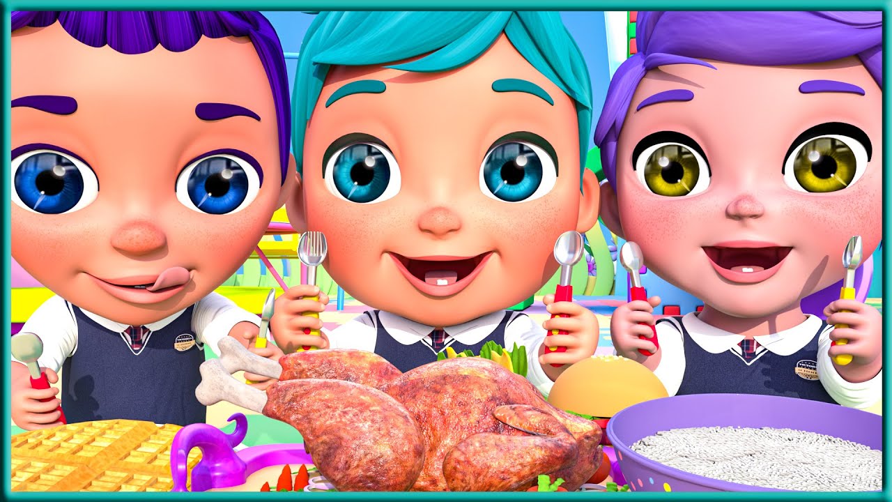 Sharing is caring - let's share food - Nursery Rhymes - Kids Songs ...