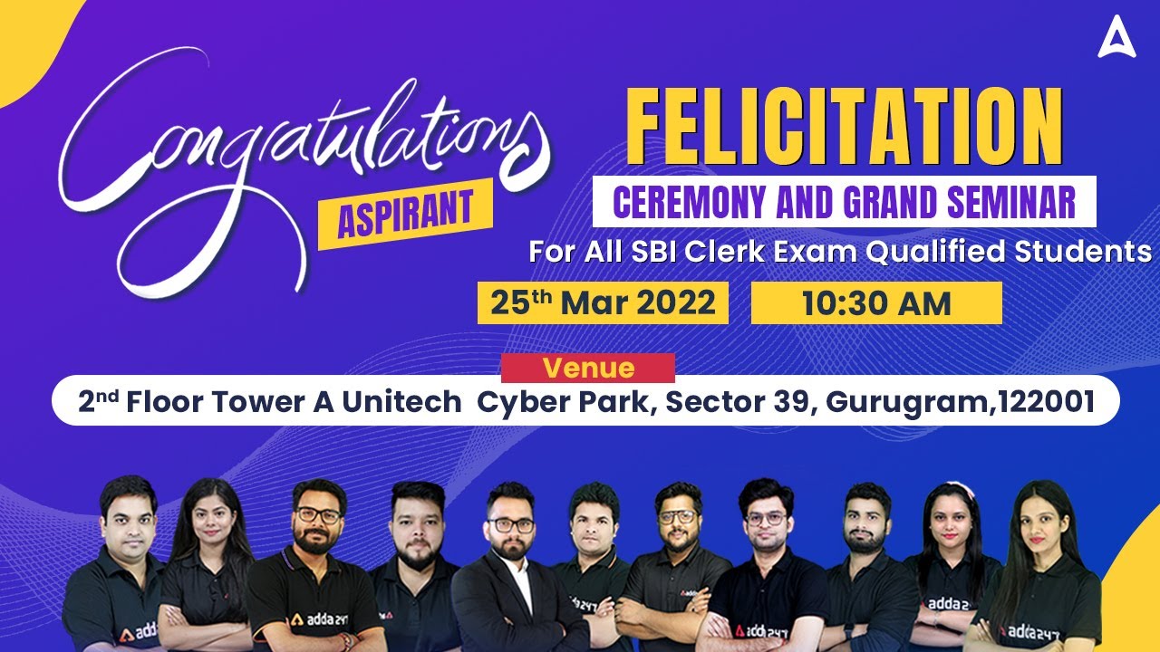THE GRAND Felicitation OF SBI CLERK ASPIRANTS AT Adda247 HEAD OFFICE ...