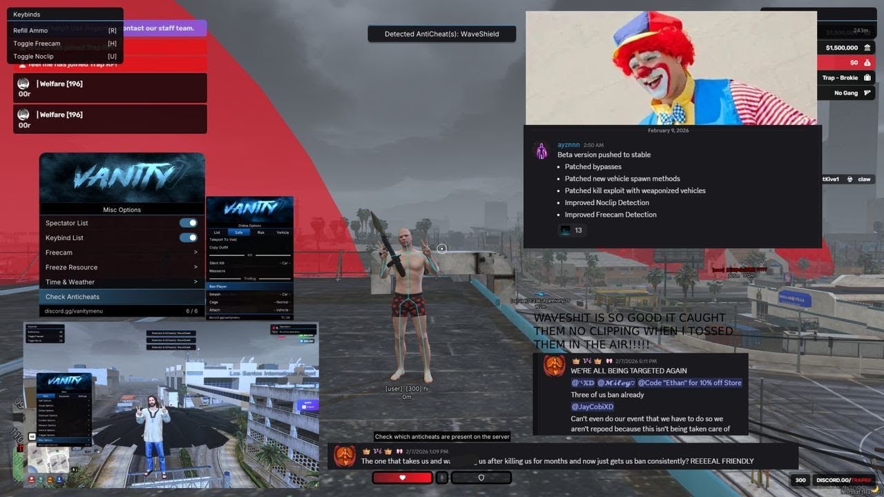 💥 WAVESHIT💥 The Best Fivem Anticheat | vanity menu - YouTube