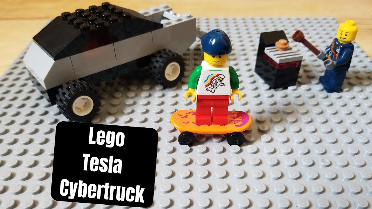Build Tesla Cybertruck with Legos - Easy #Lego #Tesla - YouTube