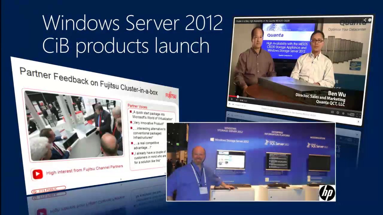 Cluster in a Box with Windows Server 2012 - YouTube
