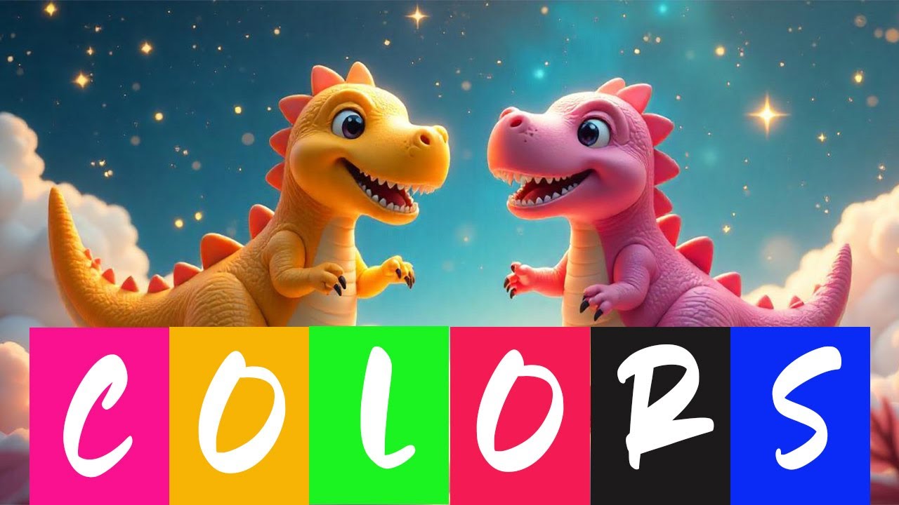 Learn Name of Colours With Dinosaur | Kids Songs - YouTube