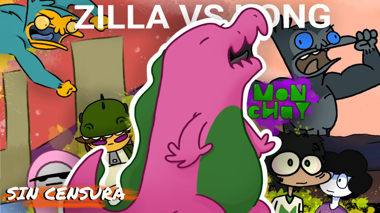 BarneyZilla VS Kong #1 | Parodia Animada | sin censura | monchuy - YouTube