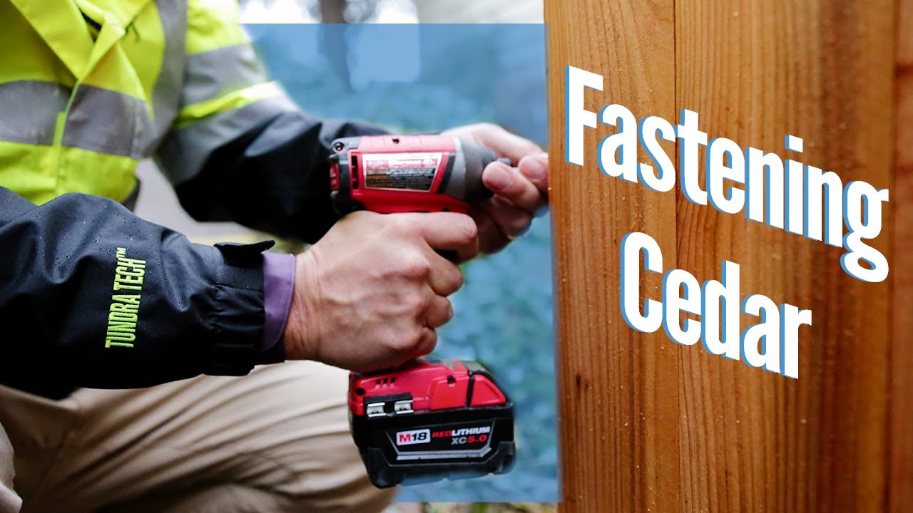 Quick Tip - Properly Fastening Cedar - YouTube