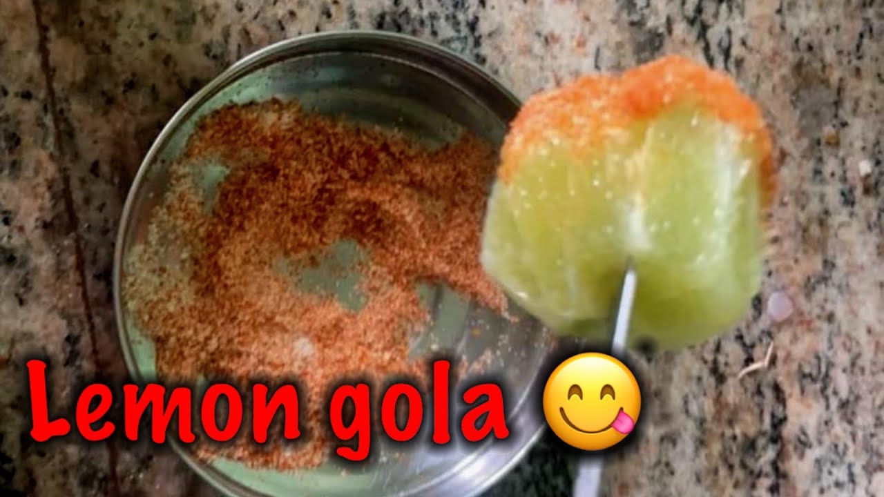 Lemon gola making video | lemon gola #weirdfoods #weird #food #lemon ...
