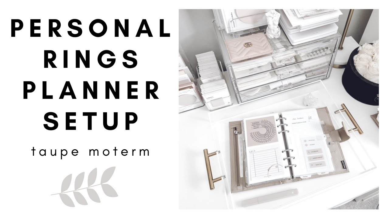 PERSONAL RINGS PLANNER FLIP THROUGH | Moterm Taupe Setup - YouTube