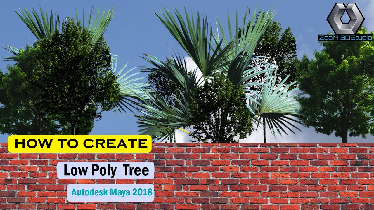 How to Create Low poly Tree in 2 minute || Basic Tutorial Low poly ...