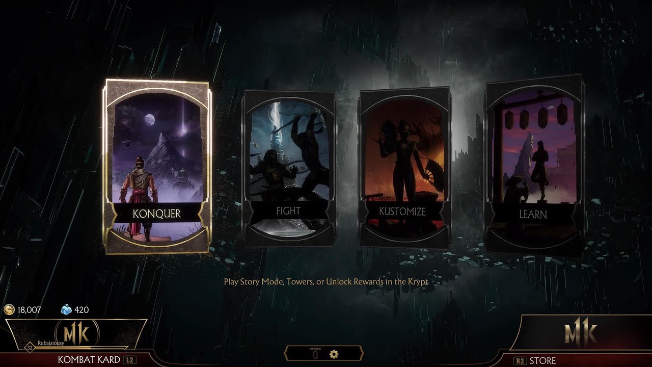 Mortal Kombat 11 - All Menu Modes - YouTube