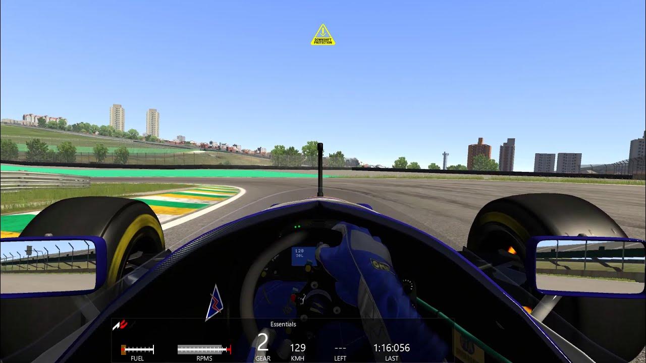 Assetto Corsa williams FW16 Hot Lap in Interlagos ( Faster than Senna's 94 pole time ) - YouTube