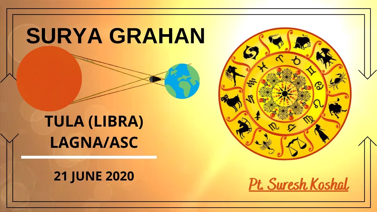 TULA (LIBRA) LAGNA/ASC | SURYA GRAHAN | 21 JUNE 2020 - YouTube
