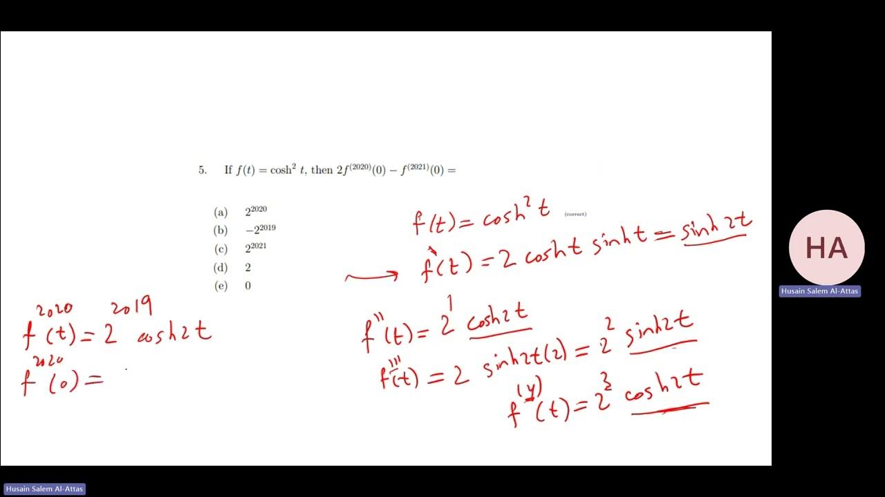 Section 5 9 Hyperbolic Functions Part II - YouTube