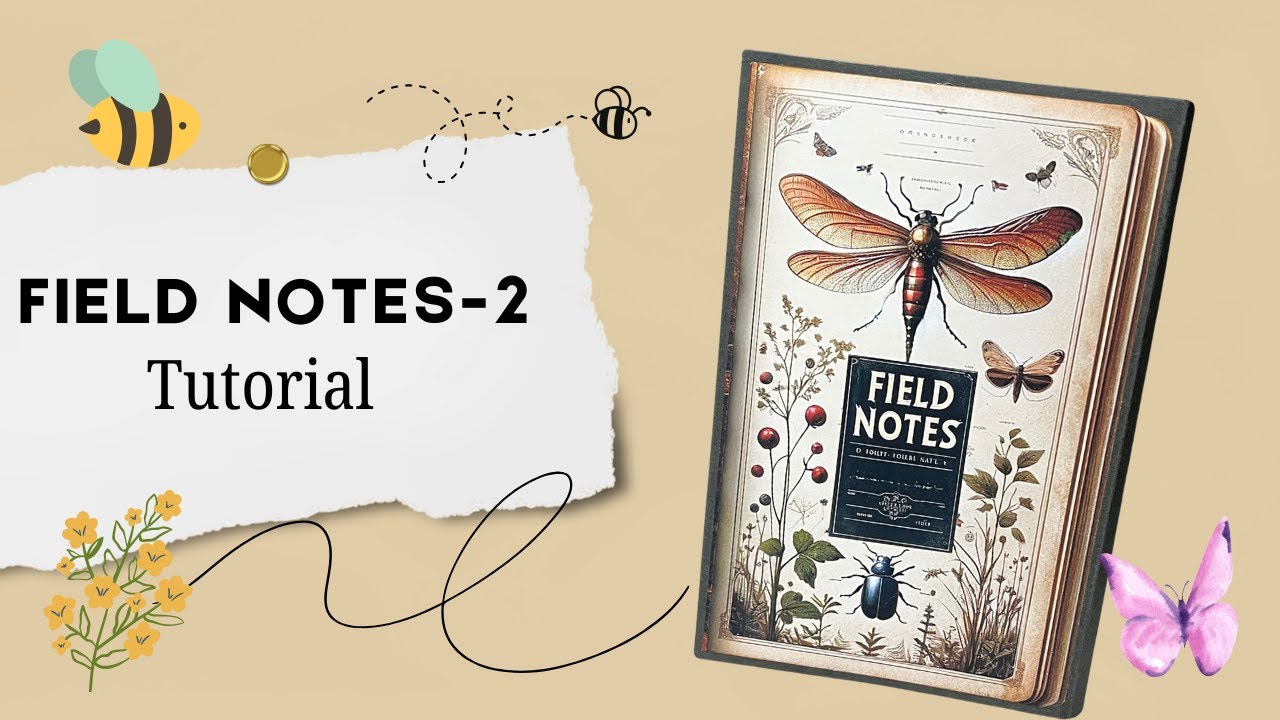 749 Let’s make Field Notes 2 (Tutorial with cutting guide) - YouTube
